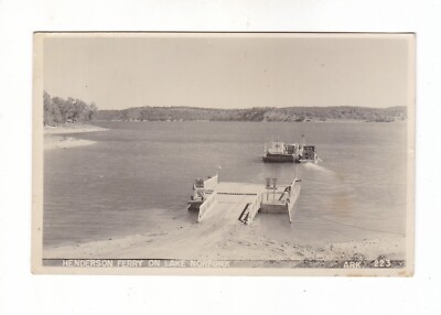 RPPC Henderson Ferry Lake Norfork Arkansas B&W Vintage Real Postcard | eBay