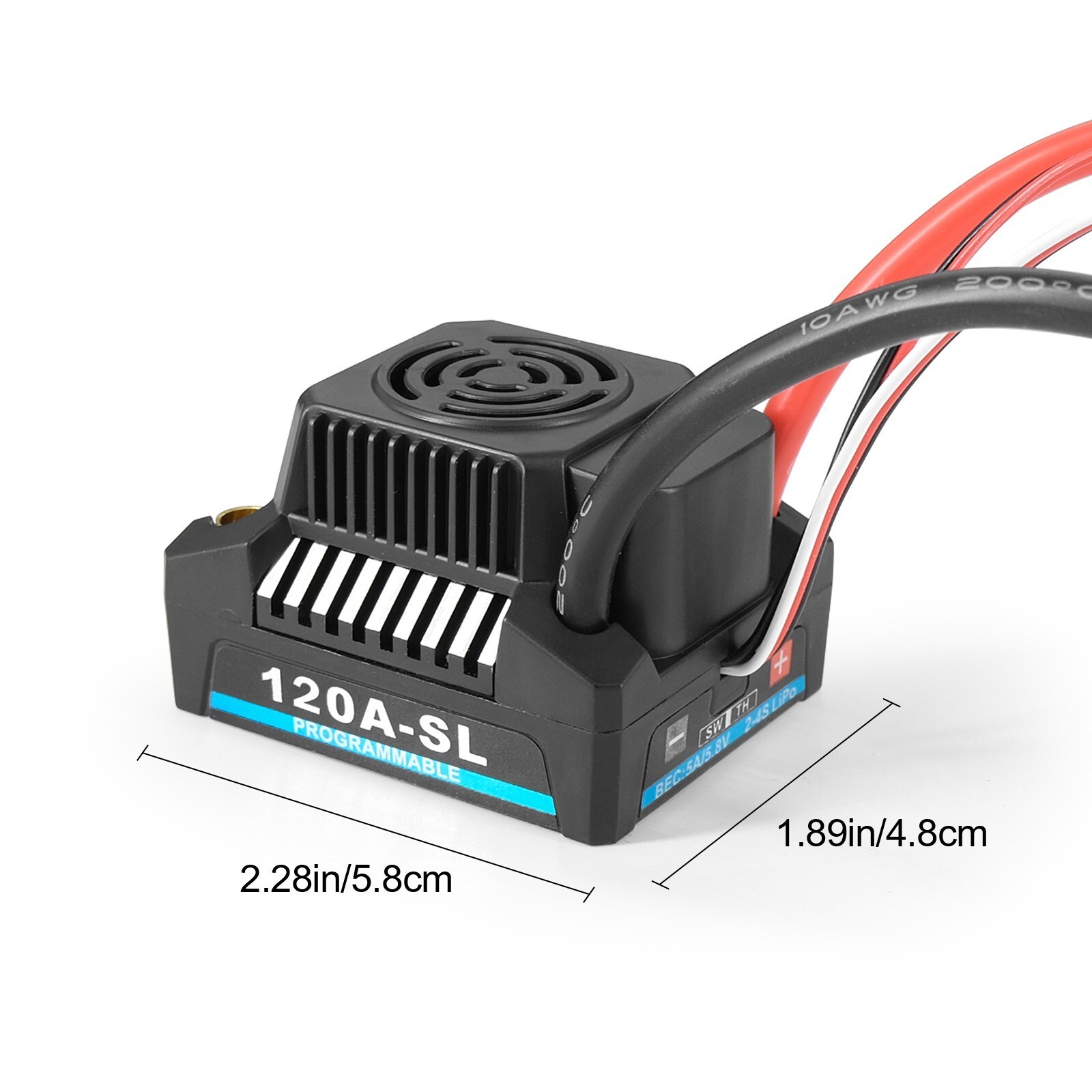 120A Brushless ESC Replacement Electronic Speed Controller for RC Truck ...
