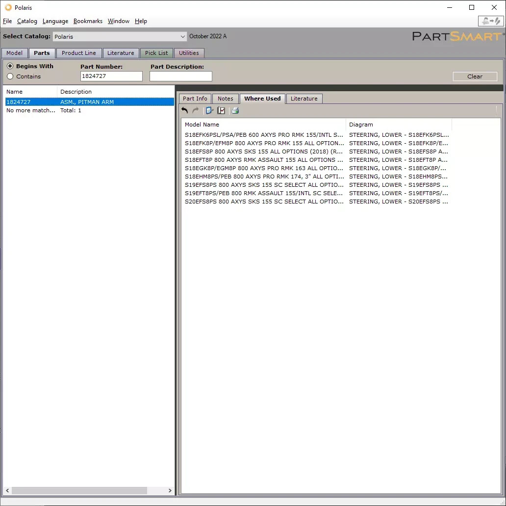 Genuine Polaris 2207339 Pitman Arm Steering Post Shaft Kit Set Assembly ...