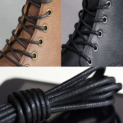 Men Wemen Thin Wax Shoe Laces Shoelace Waxed String for Leather Boot ...
