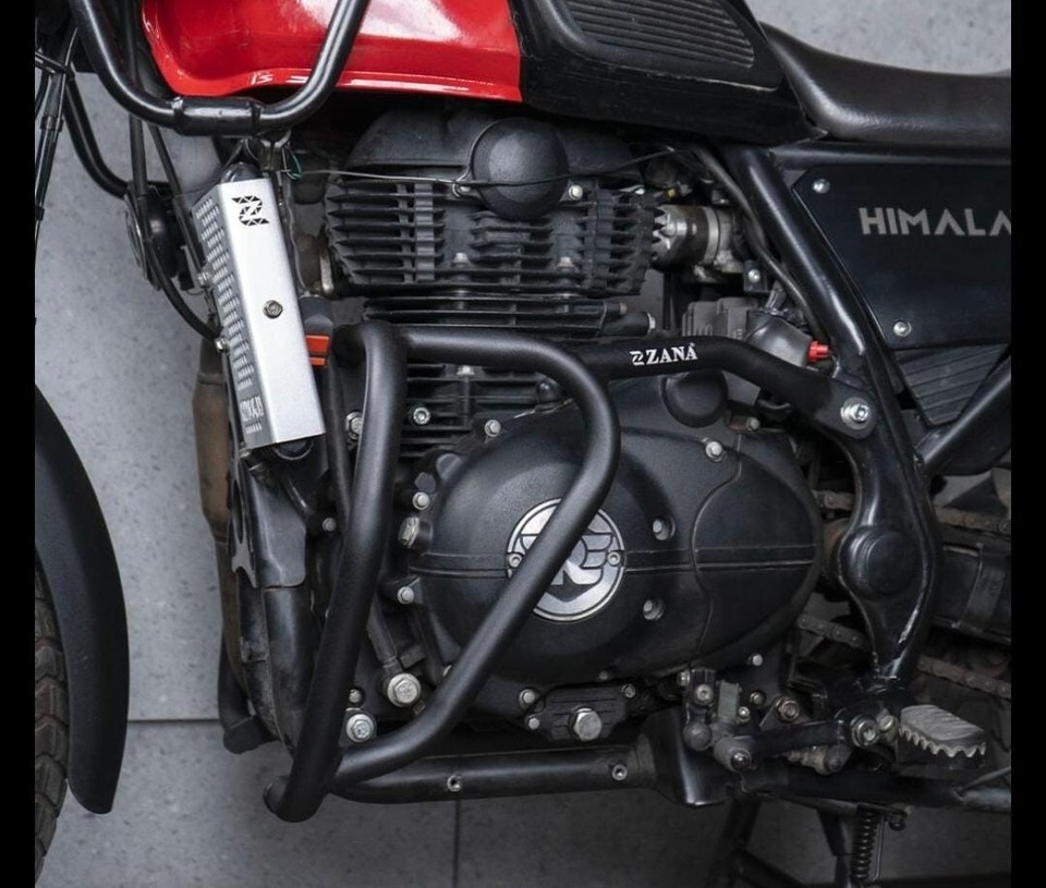 "ENGINE GUARD MS BLACK" FIT FOR ROYAL ENFIELD HIMALAYAN 411 BS6 & SCRAM ...