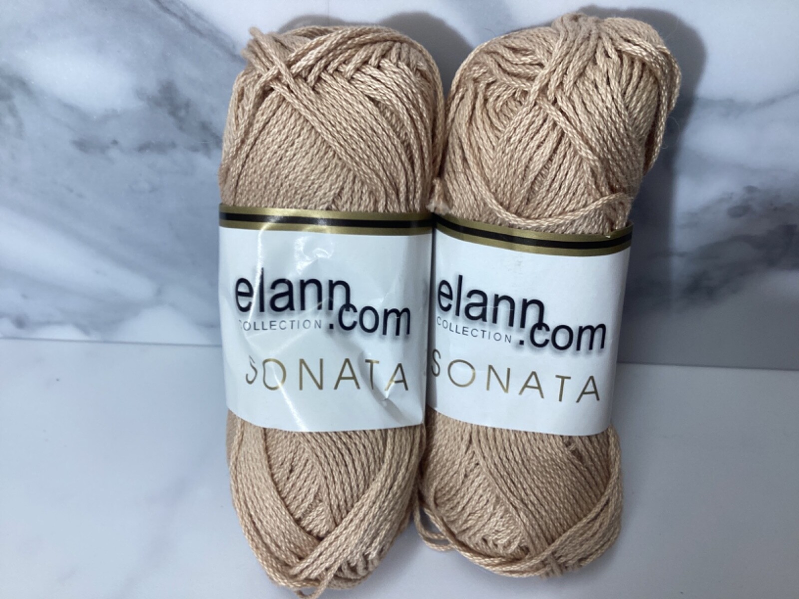 🔥 New 2 Skeins Elann Collection Sonata Yarn Mercerized Cotton Color Lot ...