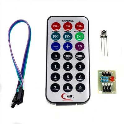Infrared Remote Control Module and Receiver Kit HX1838 NEC Code VS1838B ...