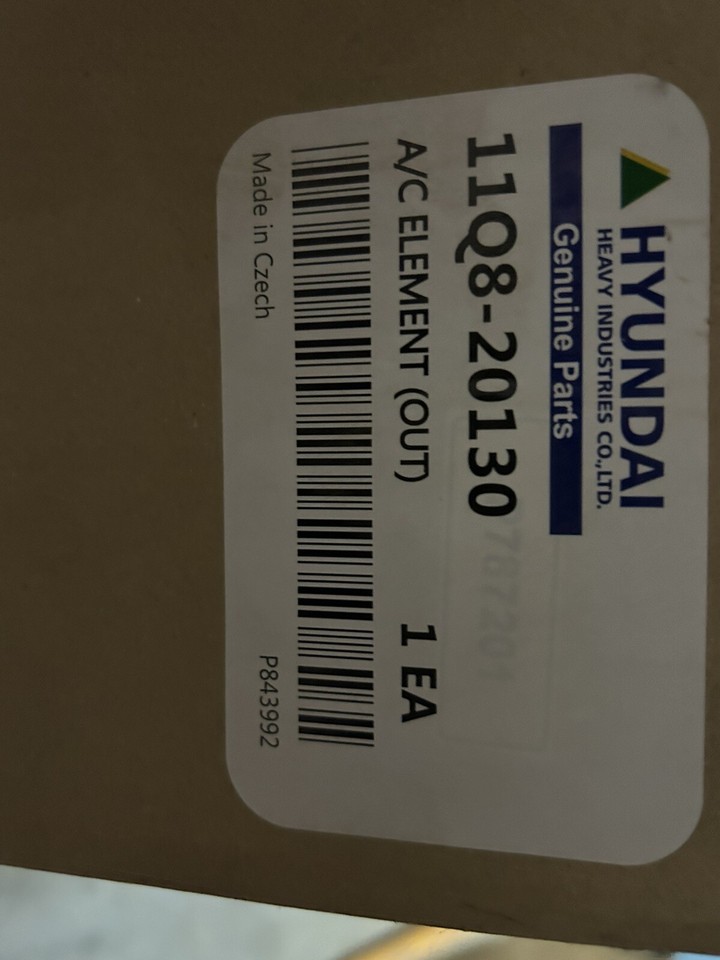 Genuine OEM Hyundai Construction A/C Element (OUT) 11Q8-20130 | eBay