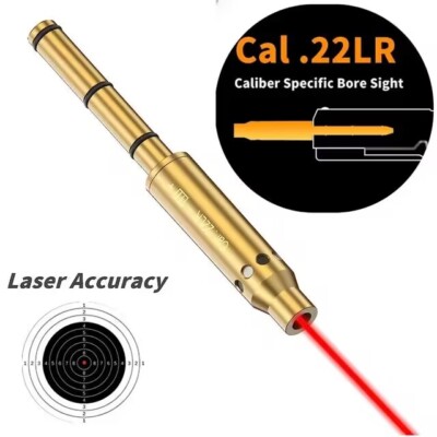 .22 Tactical Laser Bore Sight .22LR Cal Red Dot Laser Boresighter ...