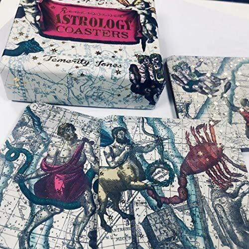 Temerity Jones Set 6 Astrologie Feuille Zodiaque Boisson sous-Verre | eBay
