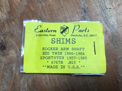 Eastern Motorcycle Parts Rocker Arm Shims .015" Thick 6767B | eBay