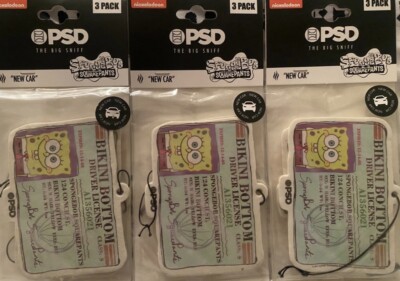 SpongeBob Squarepants Bikini Bottom Drivers License 9 Pack Bundle Air ...