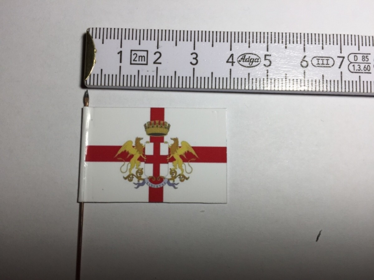 Genoa Italy Flag Aufkleber Sticker Autoaufkleber Coat Of Arms Flag Of