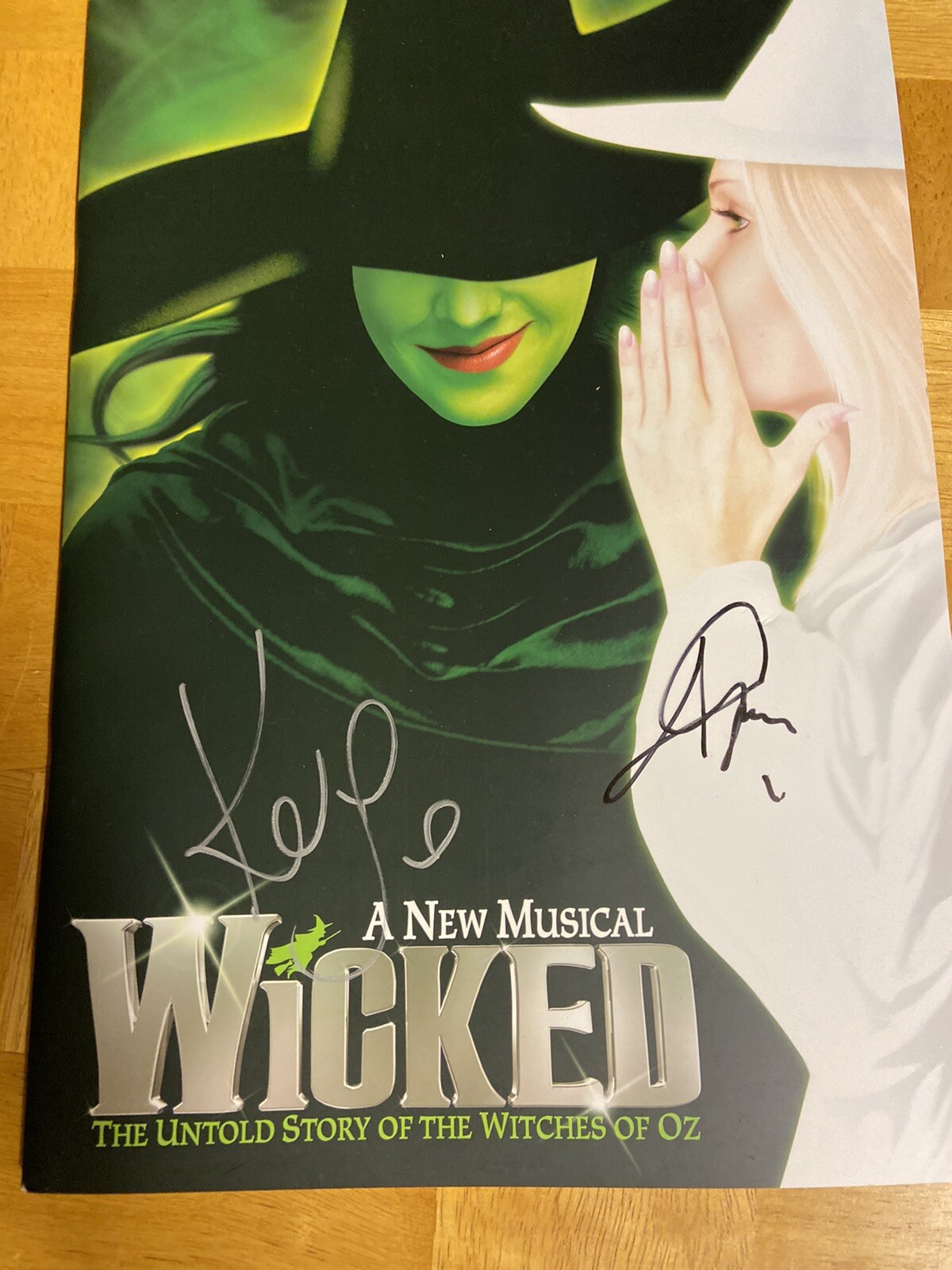 WICKED MUSICAL SIGNED AUTOGRAPHED PROGRAM TICKET STUB THEATER ROYAL ...