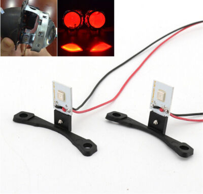 Red LED Evil Eyes Projector Lens Headlights Retrofit Car Lighting ...