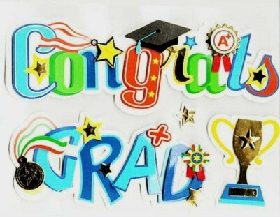 CONGRATULATIONS Graduation Congrats Grad Recollections Title Stickers ...