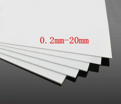Thickness:0.5mm-5mm LxW 100mm-400mm White ABS Styrene Plastic Sheet ...