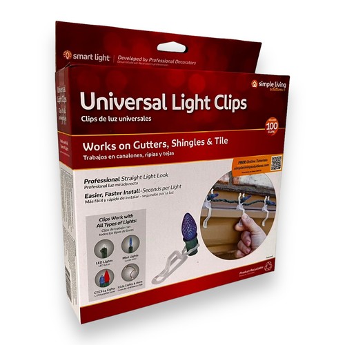 Simple Living Solutions Professional Universal Christmas Light Clips ...