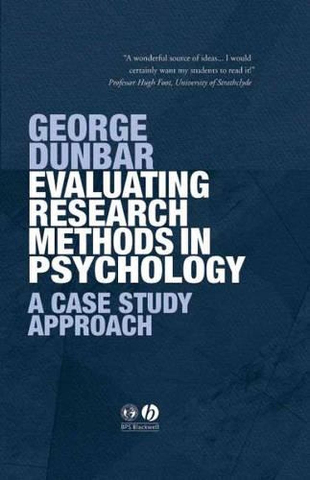 Evaluating Research Methods in Psychology: A Case Study Approach by ...