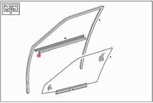 Genuine Sealing Rail Mercedes 190 W201 Sedan 2017250365 | eBay