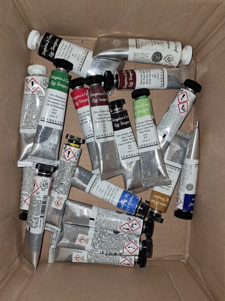Sennelier Egg Tempera paint x 19 tubes | eBay UK