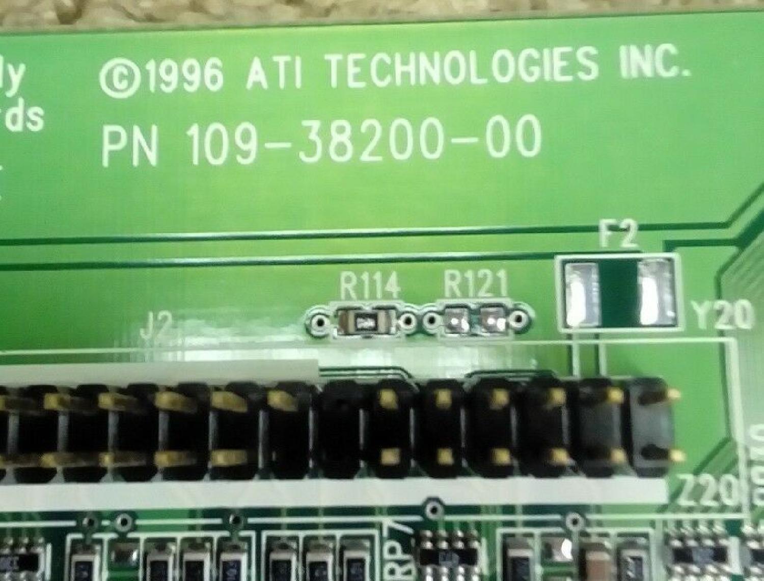 109-38200-00 ATI MACH 64 GT WITH 2MB RAM 3D RAGE II PCI 315GT2CB12 ...