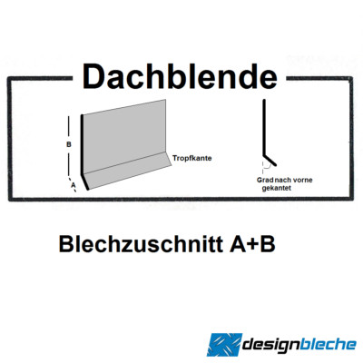 Dachblende Kantbleche Dachblech Tropfkante Dachanschluss Leiste ...