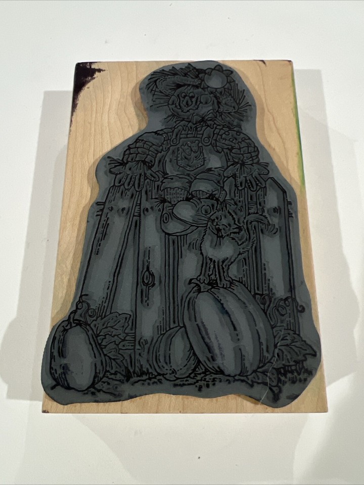 stampendous rubber stamps Sammy Scarecrow | eBay