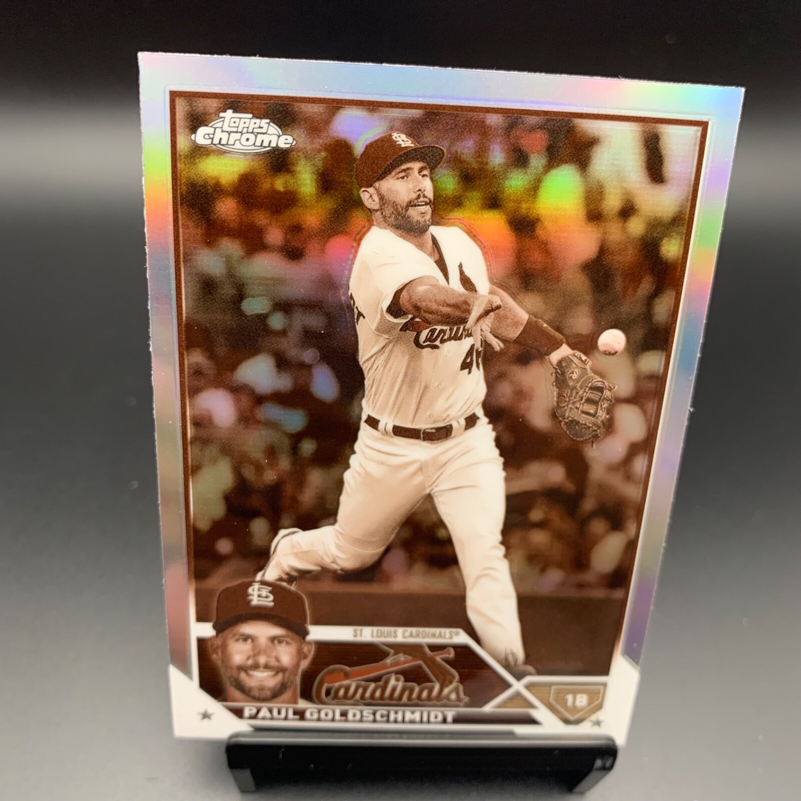 2023 Topps Chrome #220 Paul Goldschmidt Sepia Refractor St. Louis ...