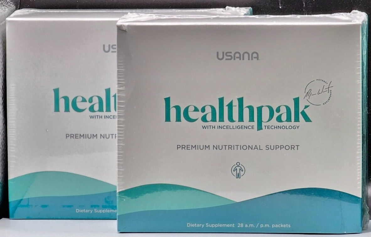 2 Box Usana HealthPak Premium Nutritional Support 28am/pm packets ~ Exp ...