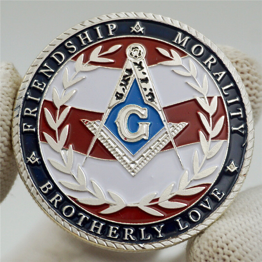 100PCS US Military Masonic Freemason Challenge Coin Freemasonry ...