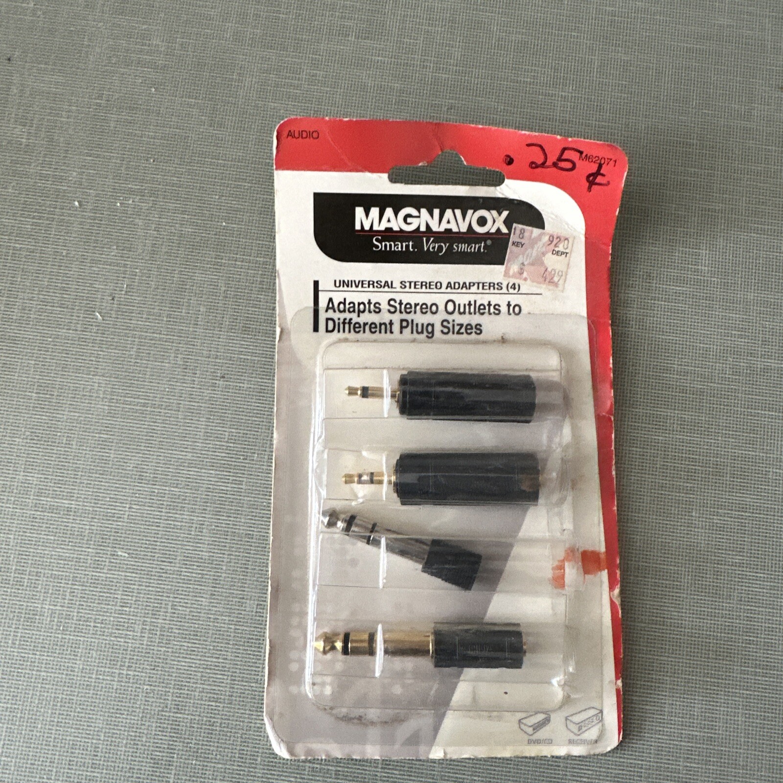 NOS Magnavox Adapters for Headphones Set of 4 - Connects Mini or Full ...
