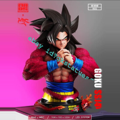 MAD Studio Dragon Ball Super Saiyan 4 Goku Bust Statue Pre-order 1/1 ...