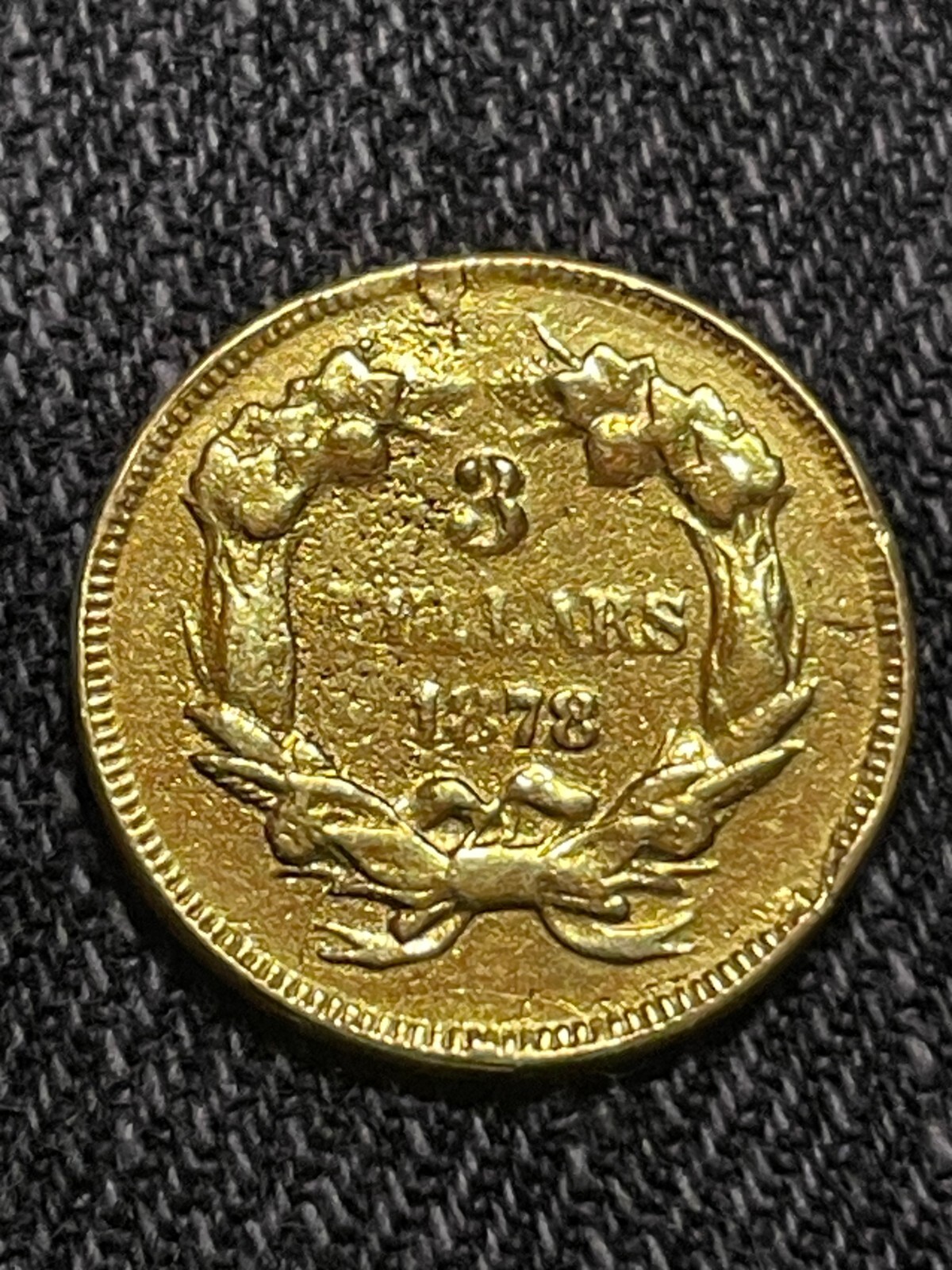 1878 $3 Gold Indian Princess Three Dollar Coin- VG/Fine Details | eBay