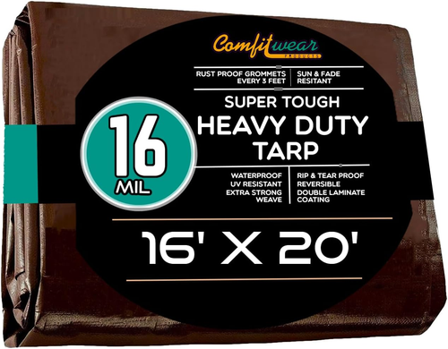 16 MIL Heavy Duty Tarp Super Heavy Duty Tarp Cover 16 MIL Multi-Purpose ...