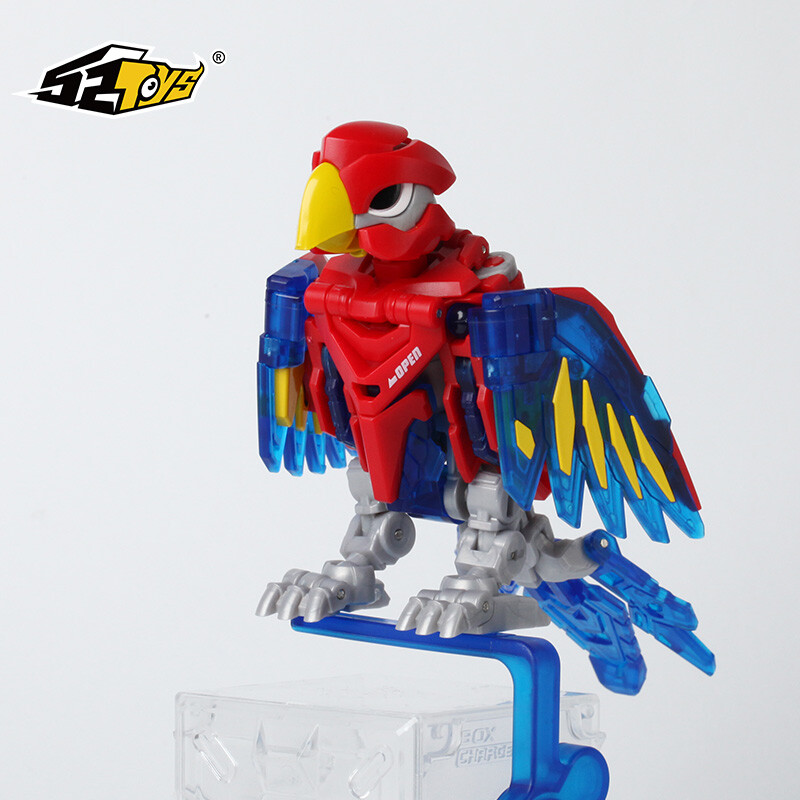 rare 52Toys BEASTBOX BB09 BB-09 Echoblaster RED parrot Action Figure in ...