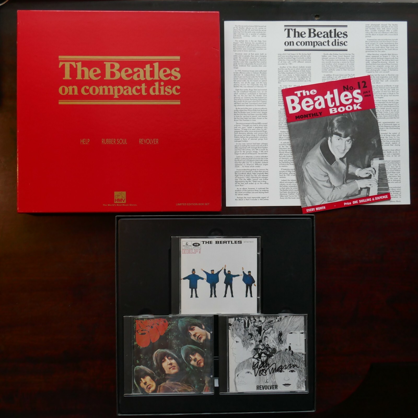 THE BEATLES HMV LTD ED CD BOX SET ' HELP - RUBBER SOUL - REVOLVER ...