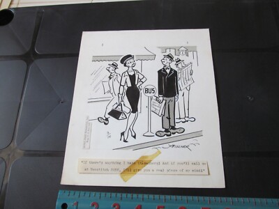 FROM NINE TO FIVE (9 to 5) ORIGINAL COMIC ART, JOE FISCHER, 3-14 1963 ...