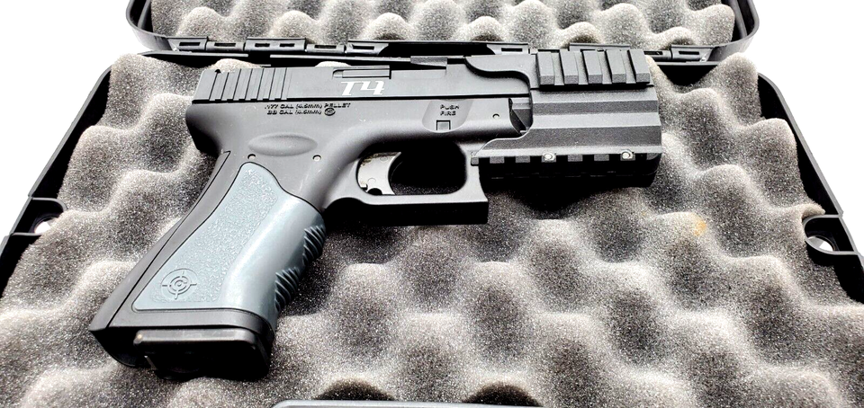 CROSMAN T4 Co2 Pellet Gun .177 Cal with Foam & Hard Case WORKS GREAT ...