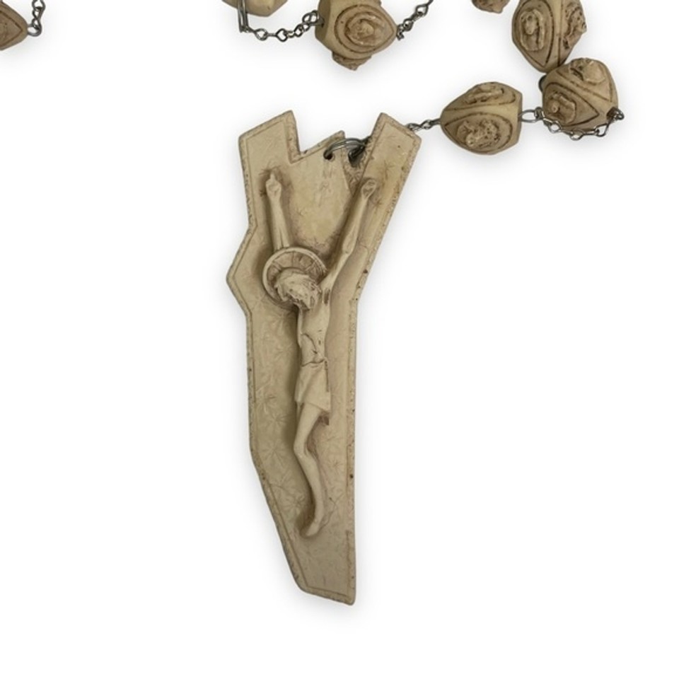 Extra Large Resin Wall Decor Hanging Rosary Catholic Religious Crucifix ...