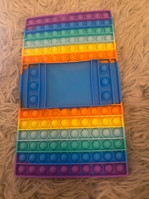Pop-It Game - 13 inch X 7 inch - Fun Fidget Game - Rainbow | eBay