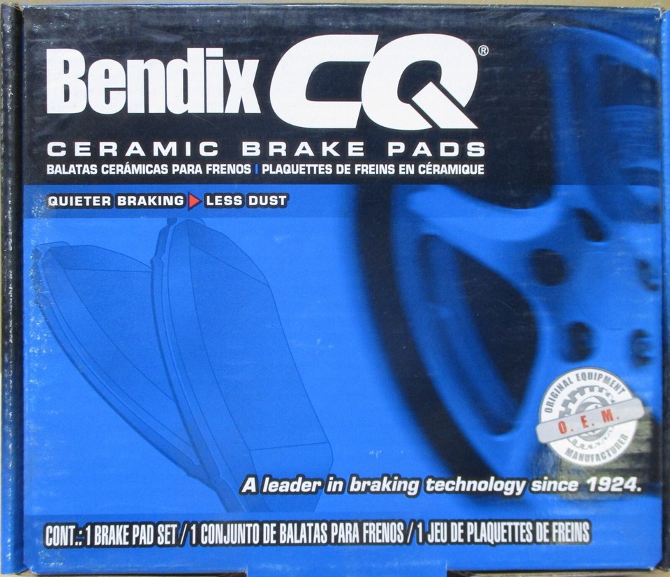 BRAND NEW BENDIX CQ CERAMIC REAR BRAKE PADS D900 FITS *PLEASE SEE CHART ...