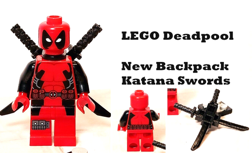LEGO Deadpool Backpack Katana Sword Set (new) Armor Marvel Hilarious ...