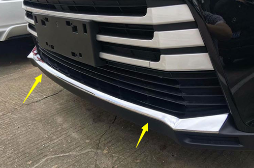 Chrome Front Bumper Lid Grille Bottom Cover Trim For Toyota Highlander ...