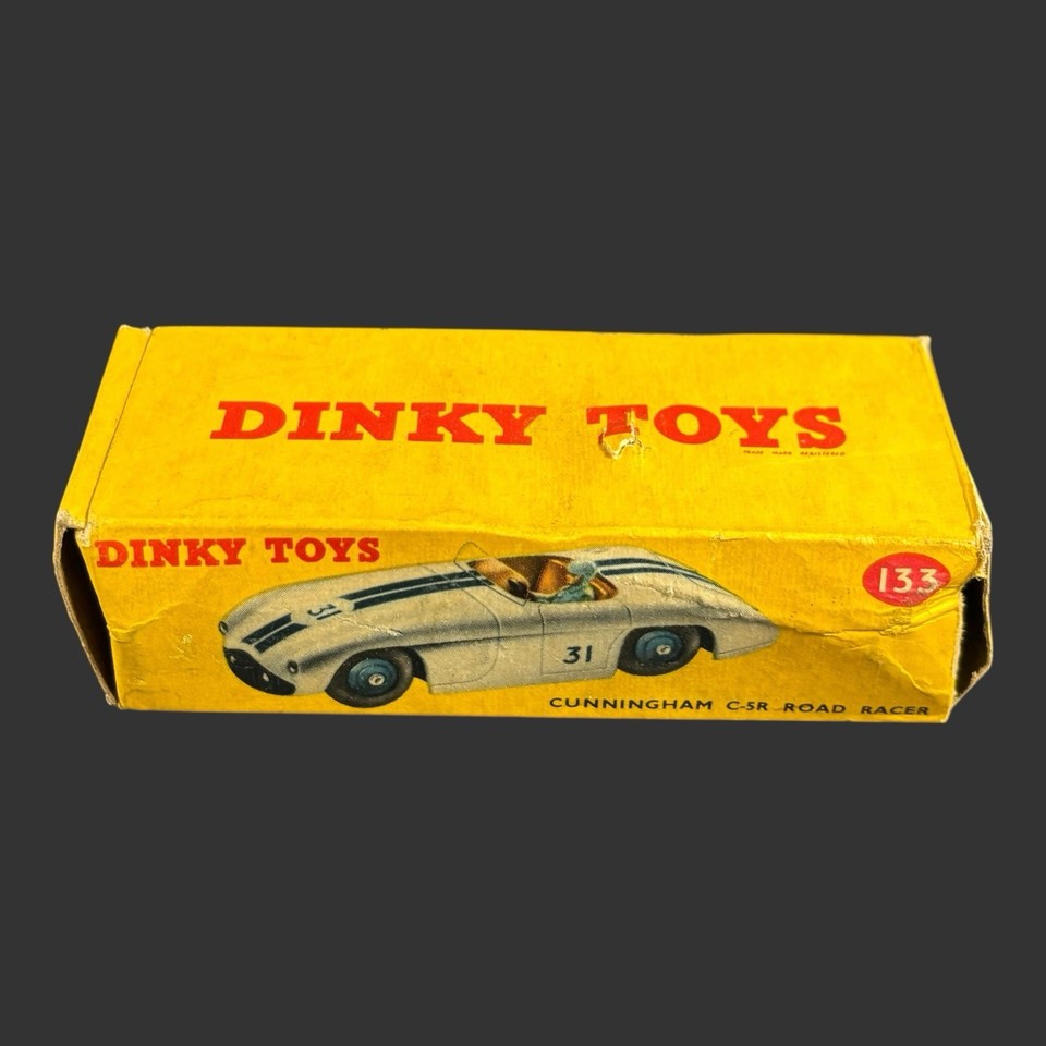 Dinky No 133 Cunningham Race Car With Original Box
