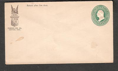 3 cent Washington advertising envelope cover Phoenix Insurance Co ...
