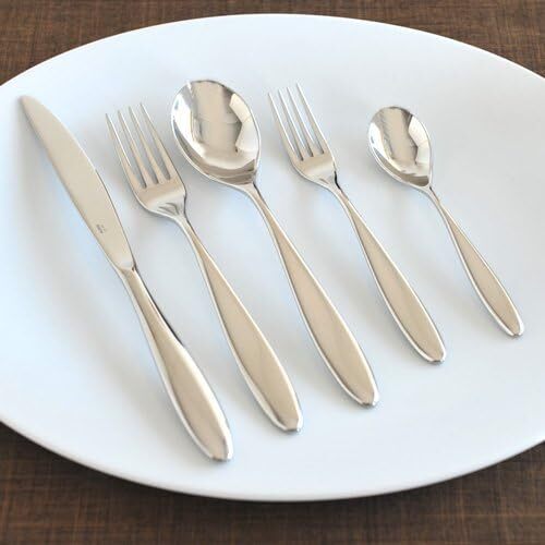 Alessi Mami 5-Piece Cutlery Set, 18/10 Stainless Steel Mirror #SG38S5M ...