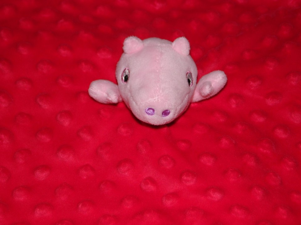 Peppa Pig comforter soft toy red blankie raised dots | eBay