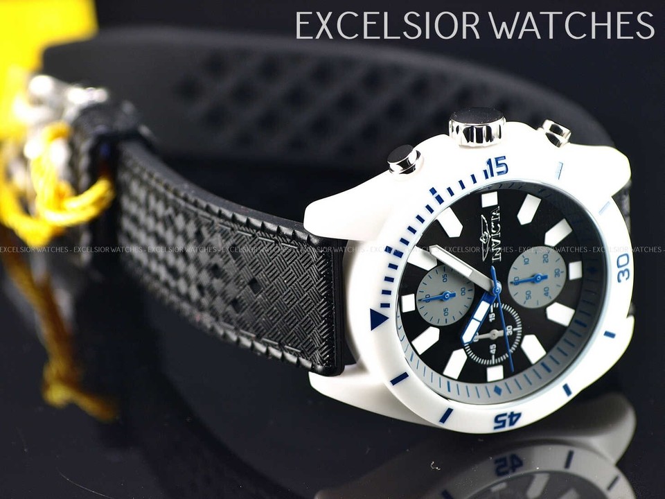 New Invicta Mens 44.5mm Ceramics Collection Quartz Chrono Ceramic ...