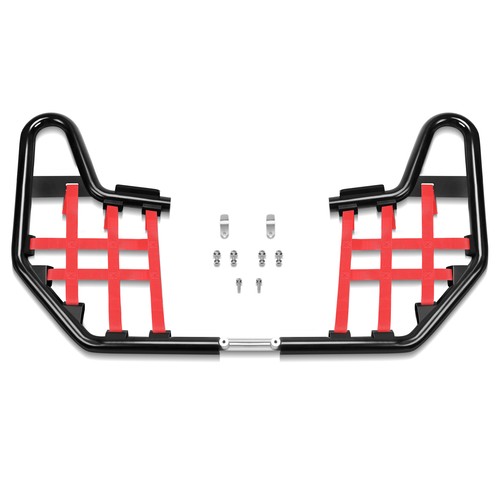 Fits Honda TRX 400EX 1999-2014 400X Nerf bar Black With Red Net Guard ...