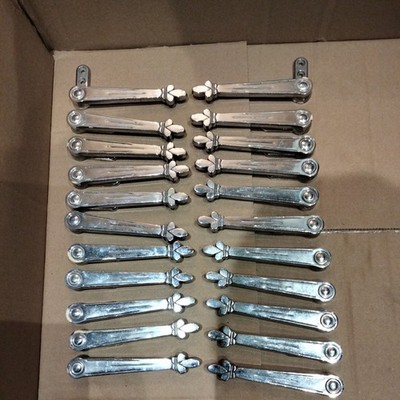 22 vintage metal Chrome Stair Carpet Clips Grips ( brit pat 615086 ...
