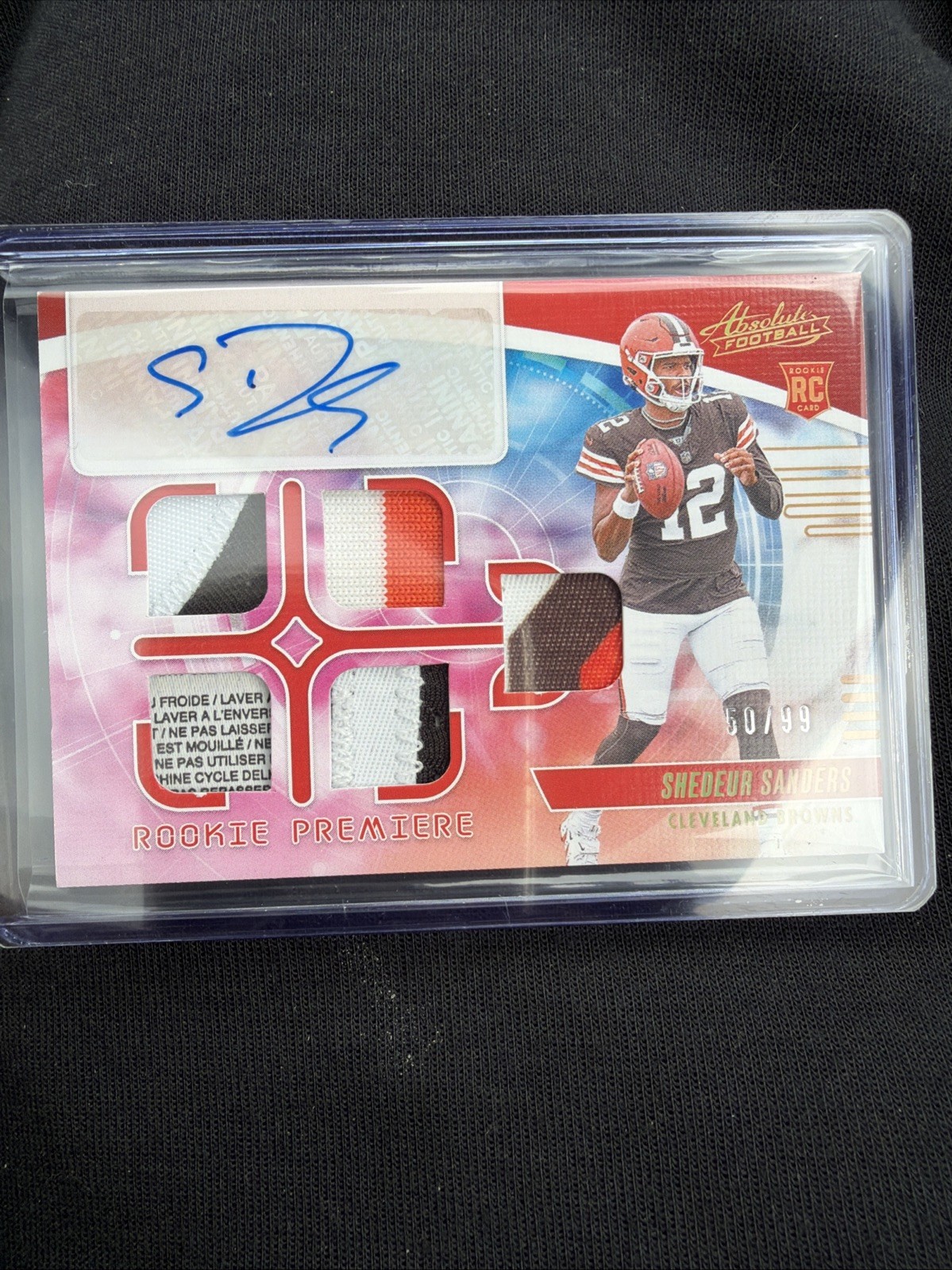 Shedeur Sanders Cleveland Browns 2025 Absolute Football Rookie Patch ...