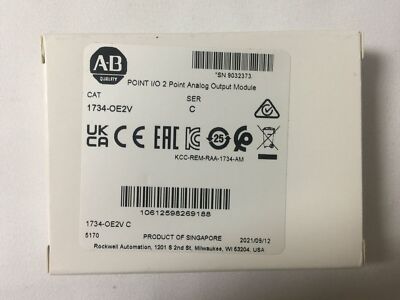 Original Allen Bradley 1734-OE2V POINT I/O 2Point Analog Output Module ...