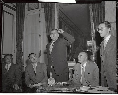 M.I. Kosula Standing in Conference 1955 Photo - In an unprecedented ...